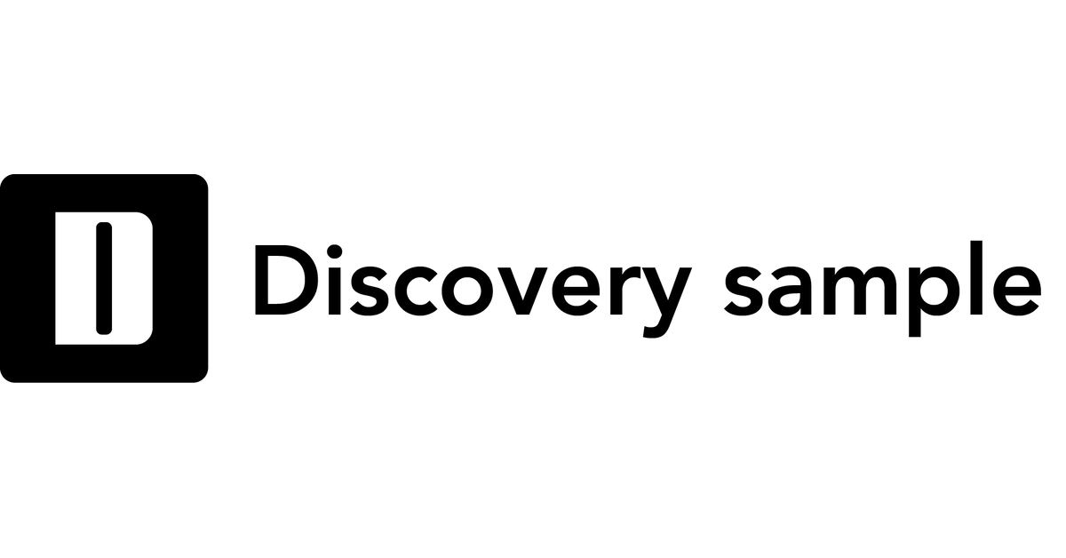 Discovery Sample